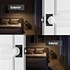 NCL White Door Knob, Matt Black Porcelain Door Knobs Interior ...