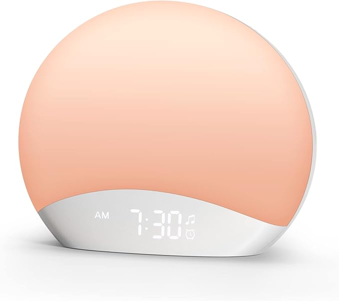Amazon.com: REACHER Sound Machine Sunrise Alarm Clock with Night Light ...