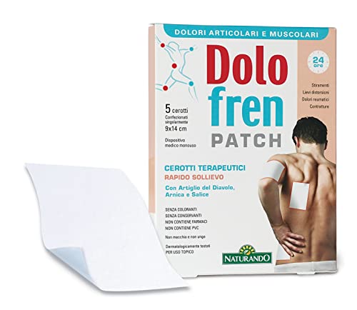 Parches de Arnica para el dolor de espalda y rigidez de cuello y hombros