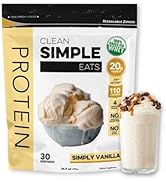 Amazon.com: Clean Simple Eats Simply Vanilla Whey Protein Powder ...