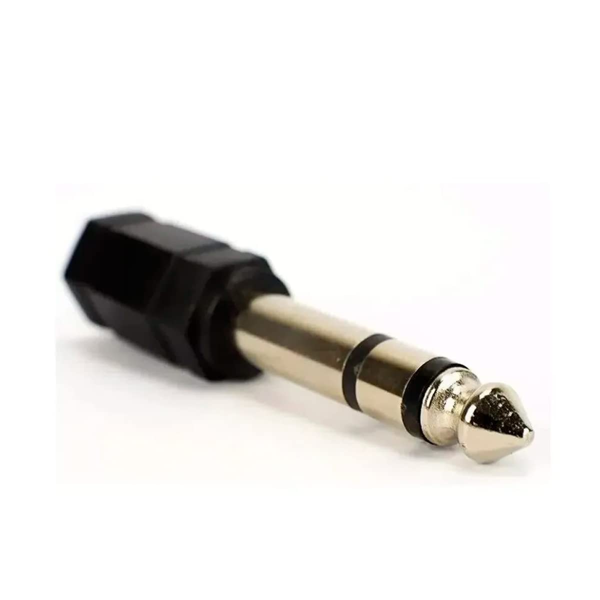 Adaptador Plug Conector P2 Fêmea Para P10 Macho Estéreo Auxiliar Som ...