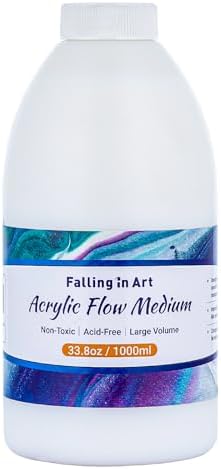 Amazon.com: Falling in Art 33.8 Oz Pouring Medium for Acrylic Paint ...