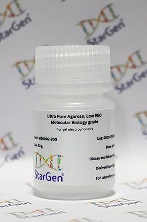 Ultra Pure Agarose, Molecular Biology grade, Low EEO (20g, 1) : Amazon ...