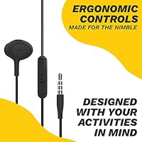 Corseca Black Earbud Headphone -DMHF0027 : Amazon.in: Electronics