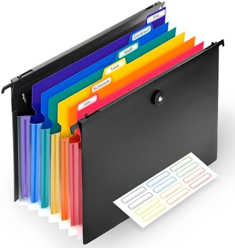 Amazon.com : Expanding Hanging File Folders Letter Size,Innovative ...