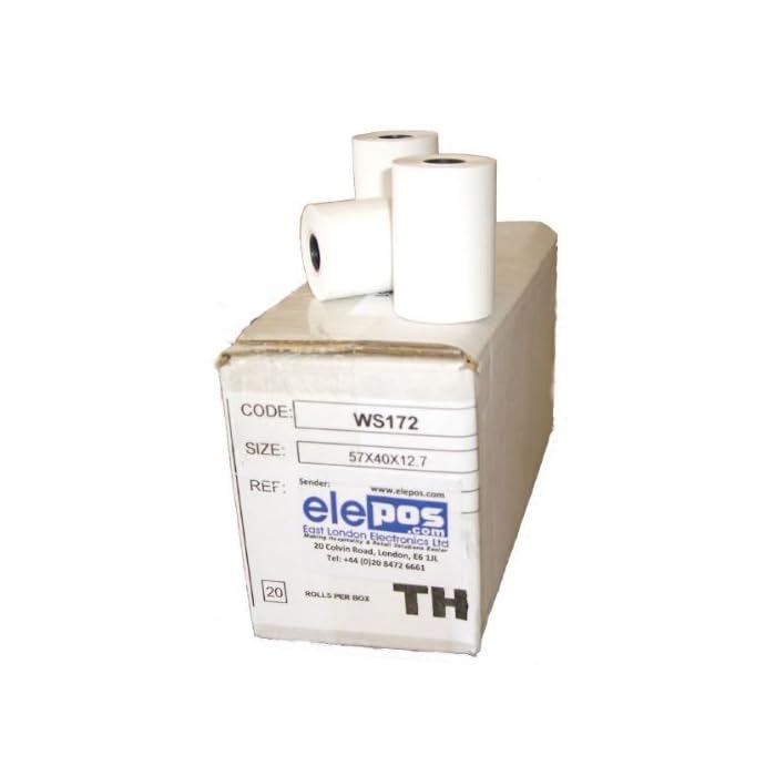 Buy Hypercom Optimum M4240 Credit Card Terminal Rolls 1 Box (20 Rolls ...