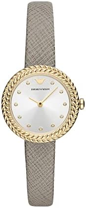 Buy Emporio Armani Leather Analog Silver Dial Women Watch-Ar11533 ...