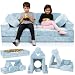 Lunix LX15 14pcs Modular Kids Play Couch, Child Sectional Sofa ...
