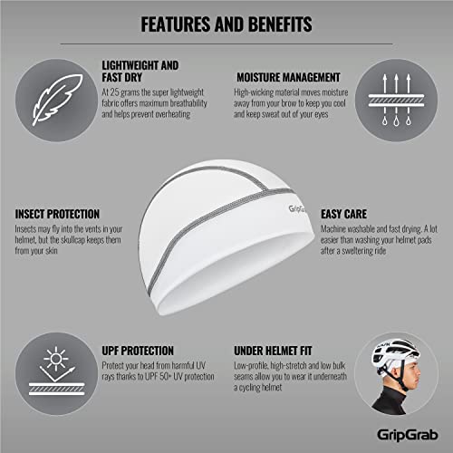 Snapklik.com : UPF 50+ Lightweight Summer Cycling Skull Cap Under ...