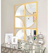 Amazon.com: Autdot Gold Mirrors for Wall Decor, Large Living Room ...