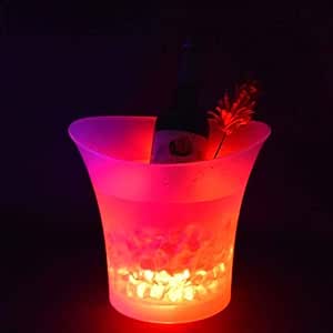 Amazon.com: 5L LED Glowing Ice Bucket with 7-Color Changing Lights ...