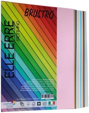 BRUSTRO Copytinta Coloured Craft Paper A4 Size 80 GSM Mixed Soft Colour ...