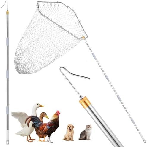 Amazon.com : Chicken Catching Net ,Chicken Catcher Leg Hook ...