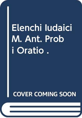 Amazon.in: Buy Elenchi Iudaici M. Ant. Probi Oratio . Book Online at ...