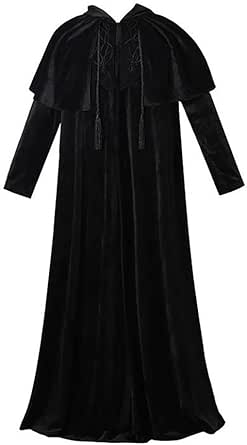 Amazon.com: Amfineya Mystic Ancient Robe with Hood Long Cape Cosplay ...