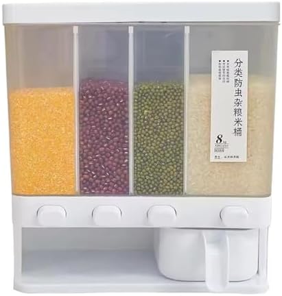 Buy RKOMS Unbrakable Kitchen Storage Container-Wall Mounted Cereal ...