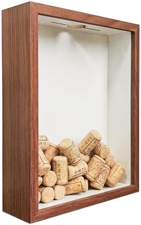 Amazon.com - Wood Wine Cork Shadow Box 10.5" x 8.5" Holder Frame, Top ...