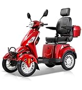 Amazon.com: Enclosed Mobility Scooter for Seniors, All-Weather 4 Wheel ...