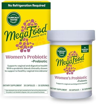 Amazon.com: MegaFood Womens Probiotic + Prebiotic - Gluten-Free ...