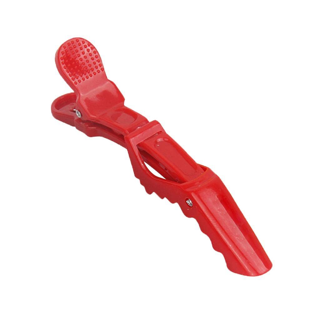 6Pcs Professional Hair Sectioning Clips Duckbill Clamp Extra Large Red ...