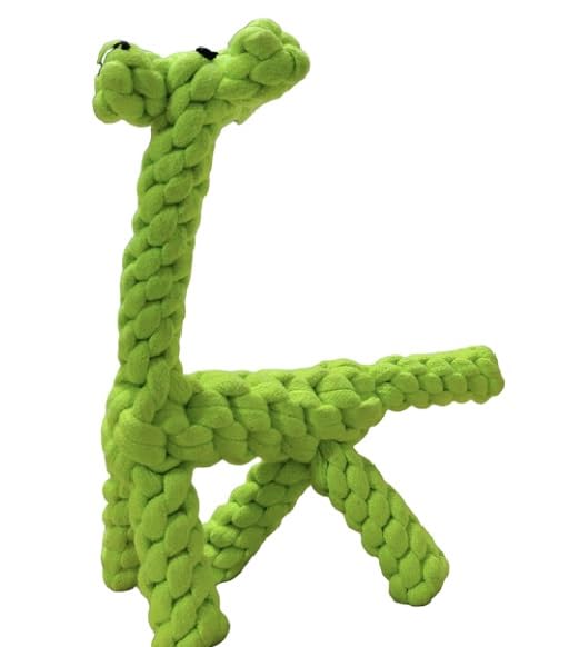 Buy Glossy Furr Flexible Giraffe Animal Shape- Natural Fibre Tether Toy ...