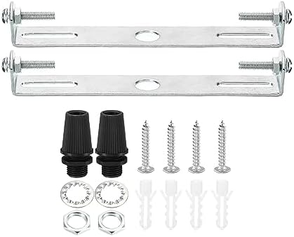 PATIKIL 100 mm Ceiling Mount Bracket, 2 Set Light Fixture Mounting ...