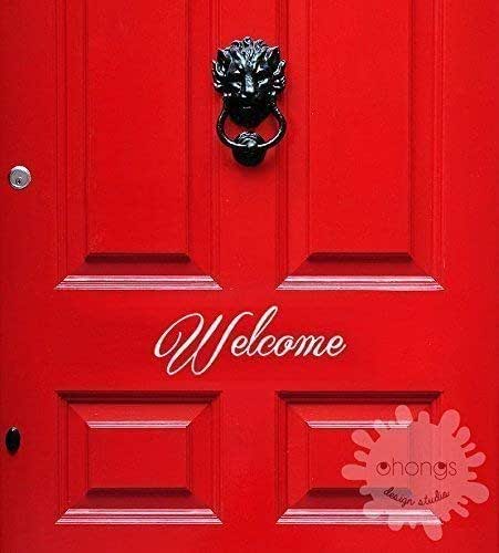 Amazon.com: Welcome Front Door Decal/Welcome Sticker/Custom Letters ...