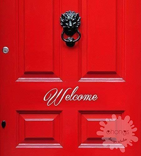 Amazon.com: Welcome Front Door Decal/Welcome Sticker/Custom Letters ...
