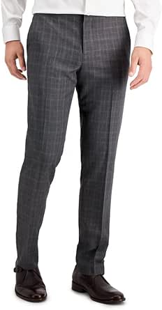 Perry Ellis Portfolio Men's Slim-Fit Performance Stretch Dress Pants ...