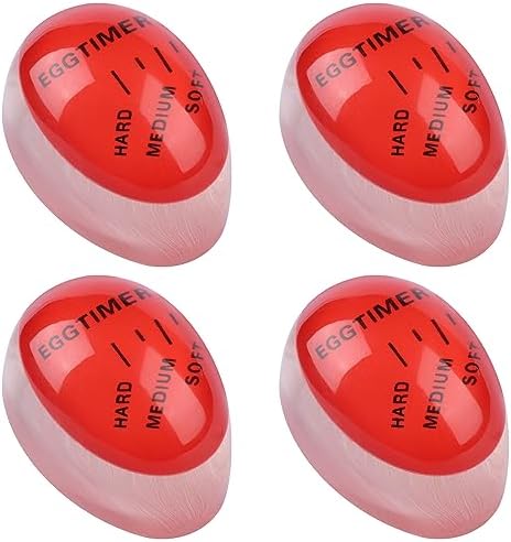 Fzyisw 4Pcs Egg Timer, Colour Changing Egg Timers for Boiling Eggs ...