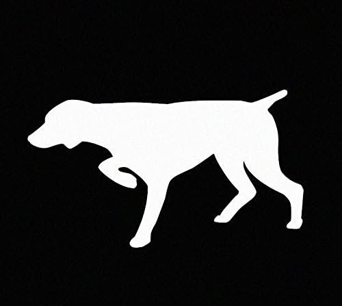 Amazon.com: GSP Left Facing Dog Vinyl Car Window Decal Sticker White ...