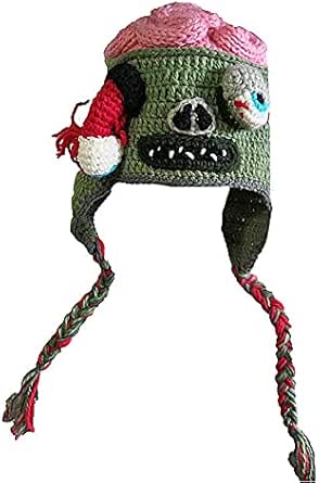 Amazon.com: CEINOM Zombie Eyes Knitted Beanies Party Halloween Costume ...
