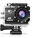 Ibs 4K 30Fps Action Camera Ultra Hd Underwater Camera 170 Degree Wide ...