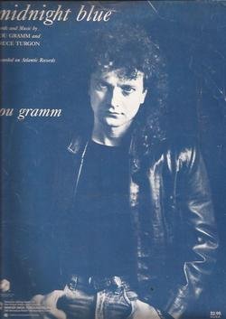 Midnight Blue Lou Gramm Original Sheet Music Piano/Vocal/Chords: Lou ...