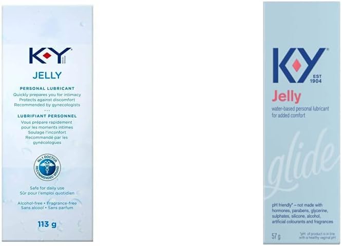 K-Y Jelly Vaginal Lube Moisturizer + Personal Lubricant Bundle (113g + 57g) : Amazon.ca: Health ...
