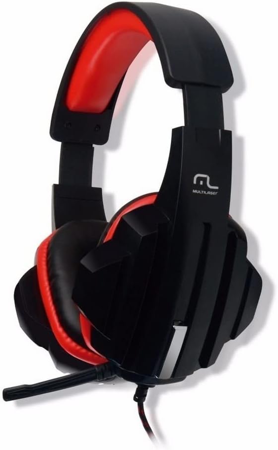 Headset Gamer Multilaser P2 Preto/Vermelho - PH120 | Amazon.com.br