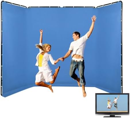 Amazon.com : 7.87ft*13.12ft Large Blue Screen Backdrop for Professional ...