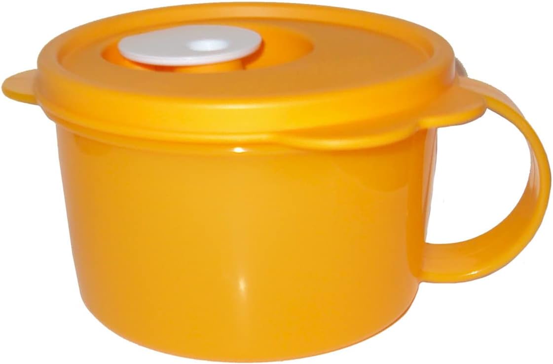 Amazon.com | Tupperware Medium Blue Crystalwave Microwave Soup Mug 16 ...