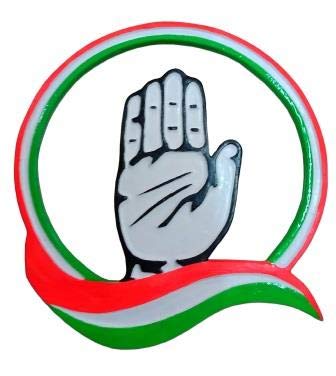 Buy Waahkart Congress 3 D Panja Logo Online at Low Prices in India ...