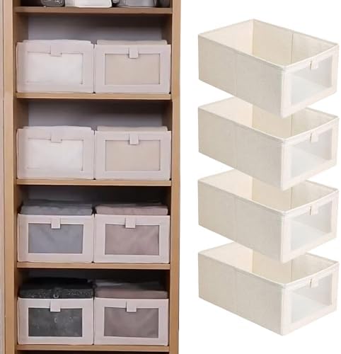 Amazon.com - Linen Closet Organizers And Storage, 4 Pack Closet Storage ...