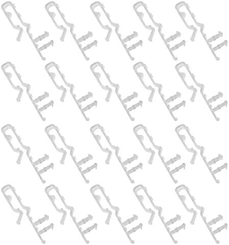 Amazon.com: AXLIZER 20pcs Plastic Valance Clips, Transparent Plastic ...