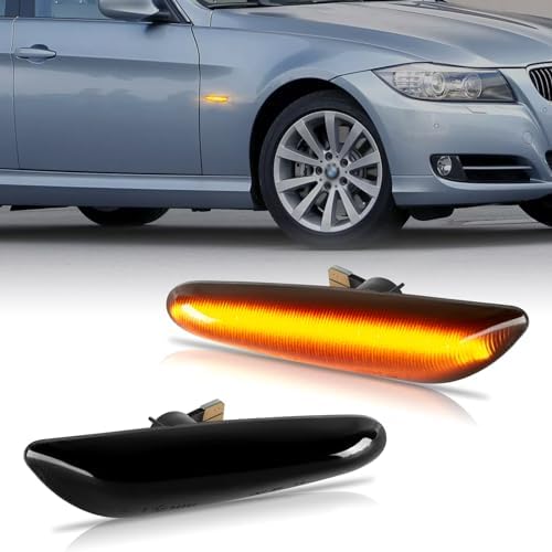 POPMOTORZ LED Side Indicator, 2Pcs LED Turn Signal Lights 4014 SMD with Canbus Side Light for ...