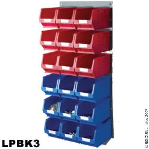 LPBK3 – Louvre Panel and Plastic Bin Kit Including 18 Boxes with Labels ...