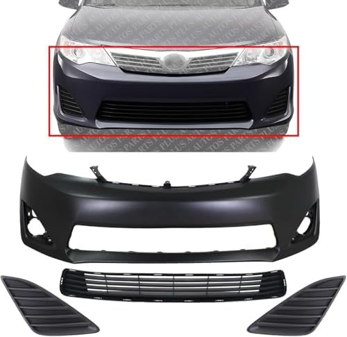 Amazon.com: AUTOS PARTS PLUS Front Bumper Cover Primed + Lower Grille ...