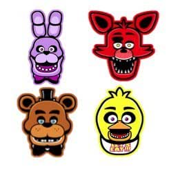 Set of 12 5NAF Character Face 2'' inch Circle Stickers Nights at ...