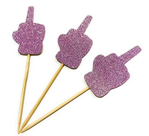 12 x Divorce Cupcake Topper Middle Finger, Single Cup cake topper ...