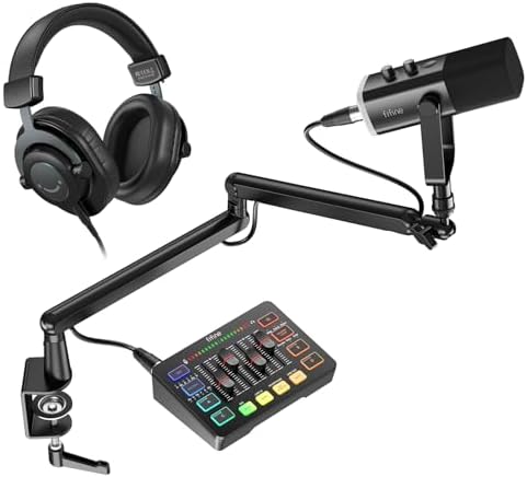 Amazon.com: FIFINE Gaming Equipment Bundle with XLR/USB Dynamic Mic ...