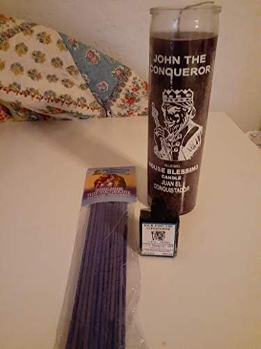 Amazon.com: High John The Conqueror 7 Day Unscented Purple Candle in ...