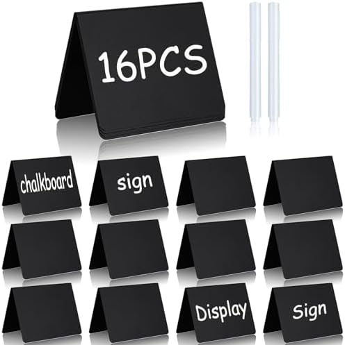 Amazon.com: Mini Blackboard Food Signs - Small Blackboard Signs for ...