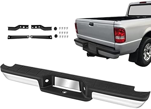 Amazon.com: SCITOO Heavy Duty Steel Rear Bumper fit for 1993-2011 for ...